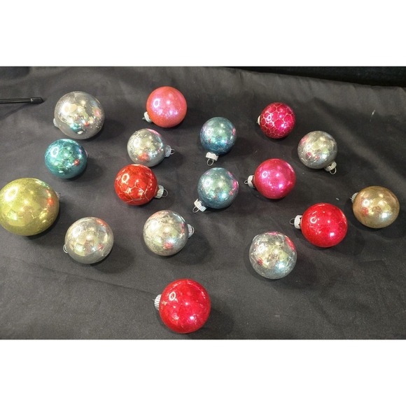 Holiday | Vintage Shiny Brite Usa 17 Glass Christmas Ornaments 2 | Poshmark